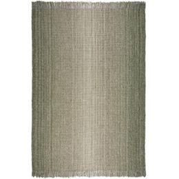 KADIMA DESIGN JUTETEPPICH handgewebt WEAVER, einfarbig, Gr&uuml;n, 160 x 230 cm