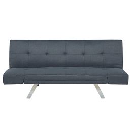 Beliani 3-SITZER-SCHLAFSOFA Polsterbezug Dunkelblau Bristol
