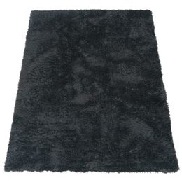 KADIMA DESIGN HOCHFLORTEPPICH, einfarbig, aus Polyester, Anthrazit, 160 x 220 cm