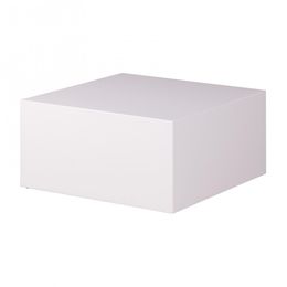KADIMA DESIGN COUCHTISCH Wei&szlig; Hochglanz Quadratisch 60x60x30cm MDF W&uuml;rfelform