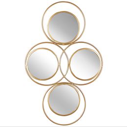 Beliani WANDSPIEGEL gold 4-teilig 50/80 cm Lescar