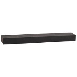 KADIMA DESIGN WANDREGAL Mango Massivholz Steinoptik Rechteckig Modern, Grau 120x20x10 cm