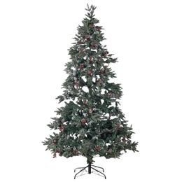 Beliani WEIHNACHTSBAUM 240 cm Gr&uuml;n Denali