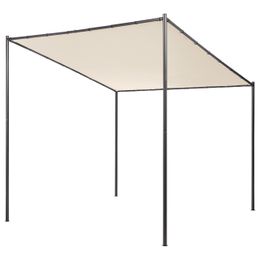 Beliani PERGOLA Stahl beige 282/294 cm Vimino
