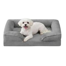 FEANDREA Orthop&auml;disches Hundebett M-XXXL, abnehmbarer Bezug, erh&ouml;hte R&auml;nder, rutschfest M