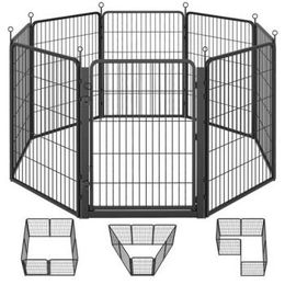 Songmics Flexibles Freigehege aus Rostfreiem Metall mit T&uuml;r, f&uuml;r Indoor und Outdoor L-XXL XL