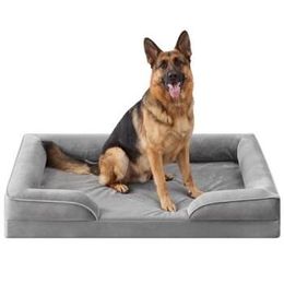 FEANDREA Orthop&auml;disches Hundebett M-XXXL, abnehmbarer Bezug, erh&ouml;hte R&auml;nder, rutschfest XXXL