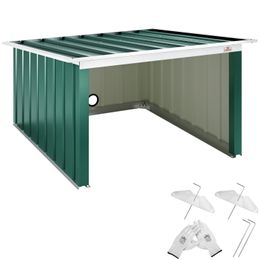 Gardebruk M&auml;hroboter Garage Gr&uuml;n Metall 89x90x54cm