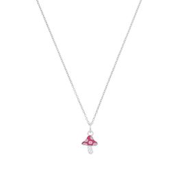 Kette mit Anh&auml;nger Prinzessin Lillifee "Pilz", silberfarben, rosa, pink, Halsketten, M&auml;dchen, Silber 925 (Sterlingsilber), L: 38 B: 1,2mm, B:1,2mm