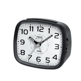 Quarzwecker FILIUS zeitdesign, schwarz, Wecker, Schlafzimmer, Wecker,Beleuchtung,schleichende Sekunde,Snooze,Piepalarm