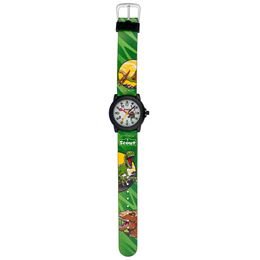 Quarzuhr Scout "Crystal, 280305041, Dinosaurieruhr", bunt, Armbanduhren, Kinder, Quarzuhr, Armbanduhr, Kinderuhr, Lernuhr, Geschenkidee, Schulanfang, Jungen,Dino
