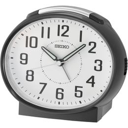 Quarzwecker Seiko "QHK059K", schwarz, Wecker, Wecker, Schlafzimmer, Beleuchtung, Leuchtzeiger, Schlummerfunktion