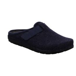 Pantoffel Rohde "RODIGO-H", Herren, Gr. 41, blau (dunkelblau, meliert), Filz, Schuhe, mit Memory Schaum