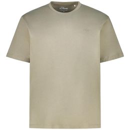 Herren Gro&szlig;e Gr&ouml;&szlig;en | s.Oliver T-Shirt aus Baumwolle Farbe gr&uuml;n Gr&ouml;&szlig;e: 4XL