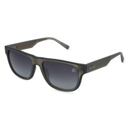 Timberland TB00025 | Herren-Sonnenbrille | Fassung: Vollrand, Eckig, Kunststoff, Braun Gl&auml;nzend | Glasfarbe: Grau Verlaufend