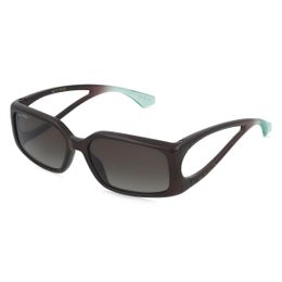 Etro Etro ZEPHYR | Damen-Sonnenbrille | Fassung: Vollrand, Eckig, Kunststoff, Braun T&uuml;rkis | Glasfarbe: Braun