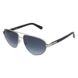 Adidas OR0148 | Unisex-Sonnenbrille | Fassung: Vollrand, Pilot, Metall, Silber Gl&auml;nzend | Glasfarbe: Grau Verlaufend