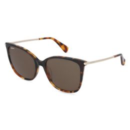 MaxMara Max Mara MM0202 | Damen-Sonnenbrille | Fassung: Vollrand, Cat Eye, Acetat, Havanna | Glasfarbe: Braun