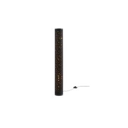 H&ouml;ffner LED-Stehleuchte 1-flammig Stoff schwarz/gold &brvbar; schwarz &brvbar; Ma&szlig;e (cm): H: 103 &Oslash;: 13 &raquo; H&ouml;ffner