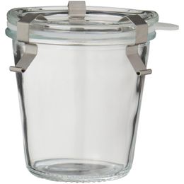 IB Laursen Glasbeh&auml;lter mit Glasdeckel und Metallclips, luftdicht 9,5 cm, &Oslash; 9 cm, 250 ml skandinavische Deko Online Shop