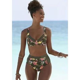 Lascana B&uuml;gel-Bikini-Top 'Tahiti' gr&uuml;n Gr. 36 Cup B. Mit B&uuml;gel. Nachhaltig.