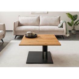 Couchtisch Wildeiche 80x80x43 natur lackiert / ge&ouml;lt KITZB&Uuml;HEL #104