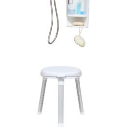 Damen Duschhocker mit Drehsitz wei&szlig;, Gr&ouml;&szlig;e 0