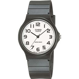 Quarzuhr, schwarz (wei&szlig;, schwarz), CASIO TIMELESS COLLECTION, Armbanduhren, Kinder, Quarzuhr, Armbanduhr, Damenuhr, Jugendliche, Resinarmband