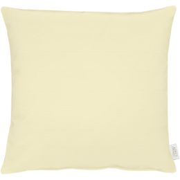 Dekokissen Apelt "4362 Rips Uni" Gr. 1, beige (natur, unifarben), B:40cm L:40cm, Obermaterial: 60% Polyester, 40% Baumwolle, Dekokissen_Sitzkissen_Kissenh&uuml;llen, Wasser- und Schmutzabweisend
