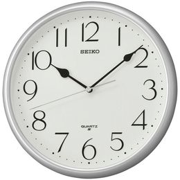 Wanduhr Seiko, silber (silberfarben), Wanduhren, &Oslash; 28cm, Wanduhr, Quarzuhr, Wohnzimmer, Esszimmer, Arbeitszimmer, K&uuml;che