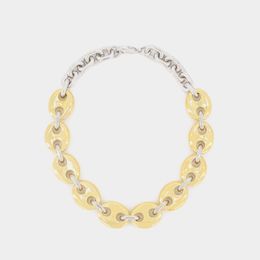 X Eight Neck Necklace - Paco Rabanne - Gold/Silver - Metal