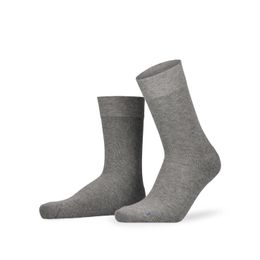 Socken Hudson "AIR PLUSH", Herren, Gr. 39-42, silber, Baumwollmischung, normal, Socken Socken, super weicher Laufkomfort, sportliches Design