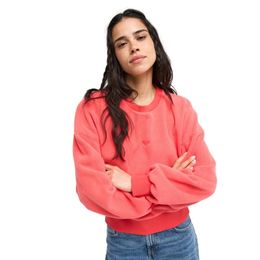 Rundhalspullover Roxy "Chill Story", Damen, Gr. M, hibiscus, Obermaterial: 65% Polyester, 35% Baumwolle., Pullover Rundhalspullover