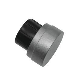 Gardinenstangen-Endst&uuml;ck Gardinia "Endkappe", silber, &Oslash;:2,5cm, Gardinenstangenendst&uuml;cke, Gardinenstangen-Endst&uuml;ck, Serie Gardinenstange Industrial Home