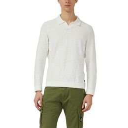 Strickpullover s.Oliver, Herren, Gr. XXL, wei&szlig; (ecru), Strick, Obermaterial: 100% Baumwolle, unifarben, normal h&uuml;ftbedeckend, Rundhals, B&uuml;ndchen, Pullover Strickpullover, mit Polokragen