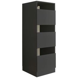 W&auml;scheschrank, Anthrazit, Holzwerkstoff, 2 F&auml;cher, 50x162x67.5 cm, Waschk&uuml;che, W&auml;scheschrank