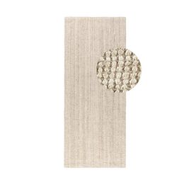 Hanse Home L&auml;ufer Boucl&eacute;, Champagner, Textil, Uni, rechteckig, 80x200 cm, Oeko-Tex&reg; Standard 100, f&uuml;r Fu&szlig;bodenheizung geeignet, beidseitig verwendbar, in verschiedenen Gr&ouml;&szlig;en erh&auml;ltlich, pflegeleicht, strapazierf&auml;hig, leicht zusammenrollbar, Teppiche & B&ouml;den, Teppiche, Naturteppiche