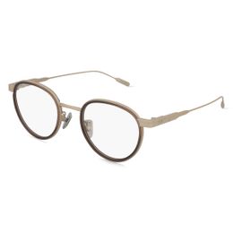 Moncler ME1006T Brille Unisex | Fassung: Vollrand, Rund, Gelb Matt