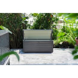 Kissenbox, Anthrazit, Metall, 1 F&auml;cher, 165x62x70 cm, Deckel, absperrbar, Aufbewahrung & Schutzh&uuml;llen, Gartenboxen