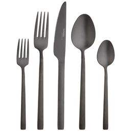 Homeware Profession. Besteckset Glam Chic, Schwarz, Metall, 30-teilig, Lfgb, rostfrei, lebensmittelecht, Essen & Trinken, Besteck, Besteck-Sets