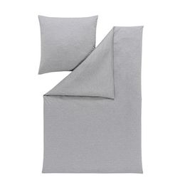 Estella Bettw&auml;sche Takoma, Grau, Textil, meliert, 135x200 cm, Textiles Vertrauen - Oeko-Tex&reg;, b&uuml;gelfrei, pflegeleicht, hautfreundlich, schadstoffgepr&uuml;ft, Schlaftextilien, Bettw&auml;sche, Bettw&auml;sche, Jersey-Bettw&auml;sche