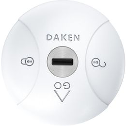 Daken Locks Saturn GO Fahrzeugschloss 2er-Set wei&szlig; - T&uuml;rschl&ouml;sser