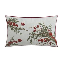 Kissen Zweige und Beeren rot Ma&szlig;e (cm): B: 30 Accessoires > Kissen > Dekokissen &raquo; Sofa DE