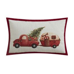 Kissen Weihnachtsauto rot Ma&szlig;e (cm): B: 30 Accessoires > Kissen > Dekokissen &raquo; Sofa DE