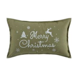 Kissen Merry Christmas gr&uuml;n Ma&szlig;e (cm): B: 30 Accessoires > Kissen > Dekokissen &raquo; Sofa DE