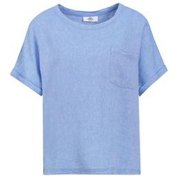 Gina Benotti Damen Leinen-Bluse mit Brusttasche