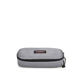 Schreibger&auml;teetui Eastpak "OVAL SINGLE", Kinder, grau (sunday grau), Polyester, Schreibger&auml;teetuis, Schulm&auml;ppchen, Federm&auml;ppchen im praktischen Design und Logo-Patch