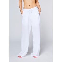 Dehnbund-Hose Chiemsee, Damen, Gr. XS (34), Normalgr&ouml;&szlig;en, wei&szlig;, 100% Viskose, Hosen