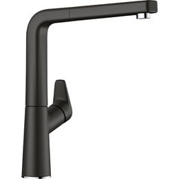K&uuml;chenarmatur Blanco "AVONA-S", schwarz (silgranitschwarz), B:24cm H:28cm T:10cm, Messing, Armaturen, mit leichtg&auml;ngiger Keramikkartusche