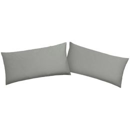 Kissenbezug OTTO HOME "Desner 100% Microfaser, extra weich, allergikerfreundlich", grau, B:40cm L:80cm, Microfaser, Obermaterial: 100% Polyester, Kissenbez&uuml;ge, Kissenbezug, uni Kissenh&uuml;lle, Premium Qualit&auml;t, schnell trocknend, pflegeleicht